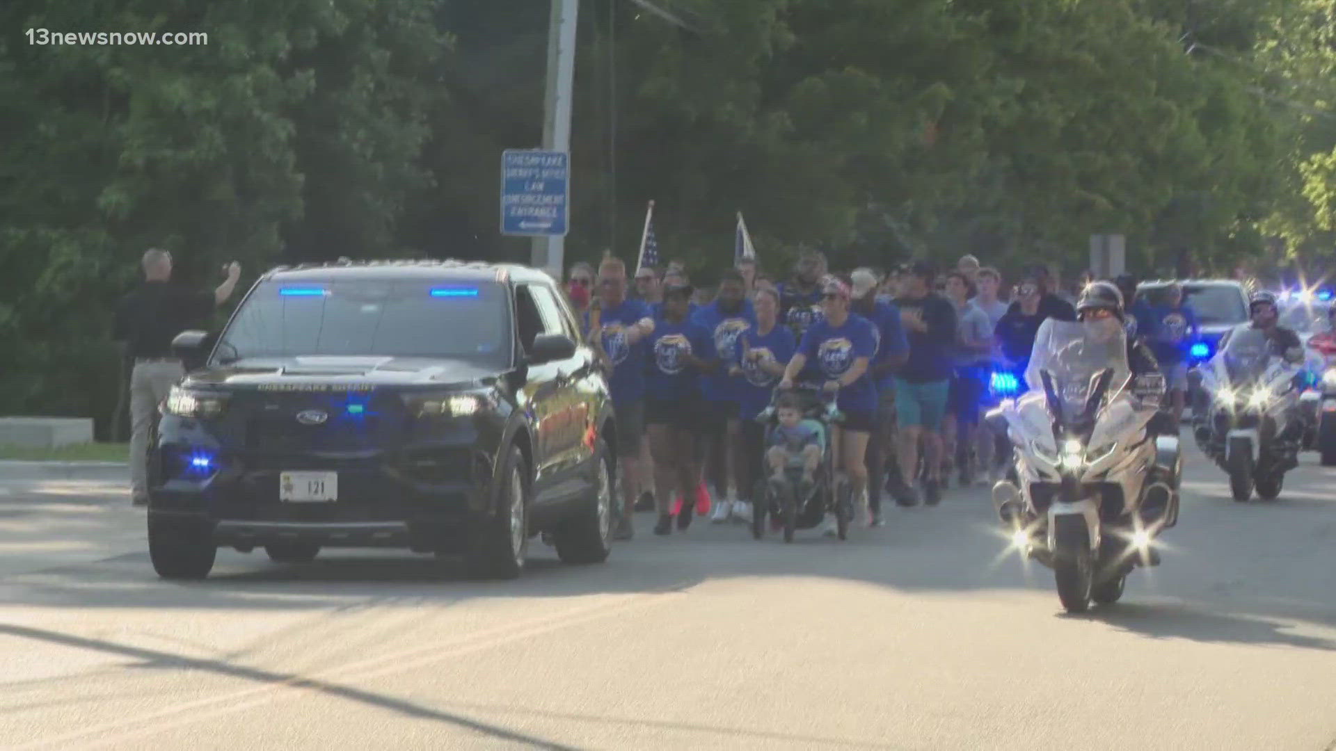 Chesapeake officers carry torch for the Special Olympics Virginia ...