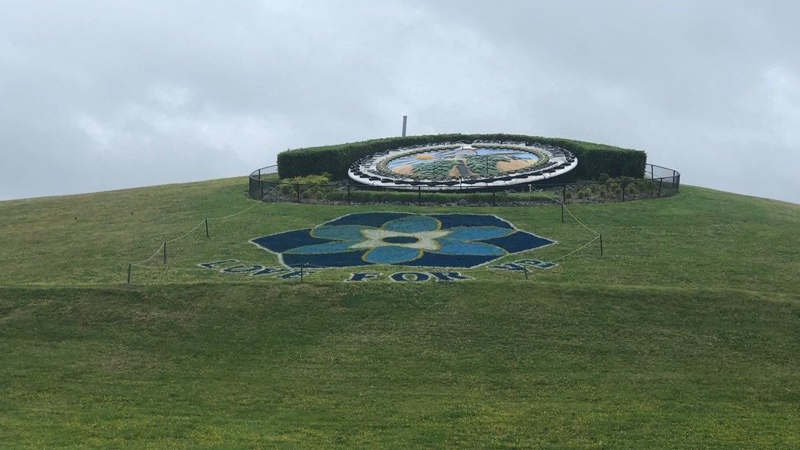 People stop to honor mass shooting victims at Mount Trashmore Park in ...