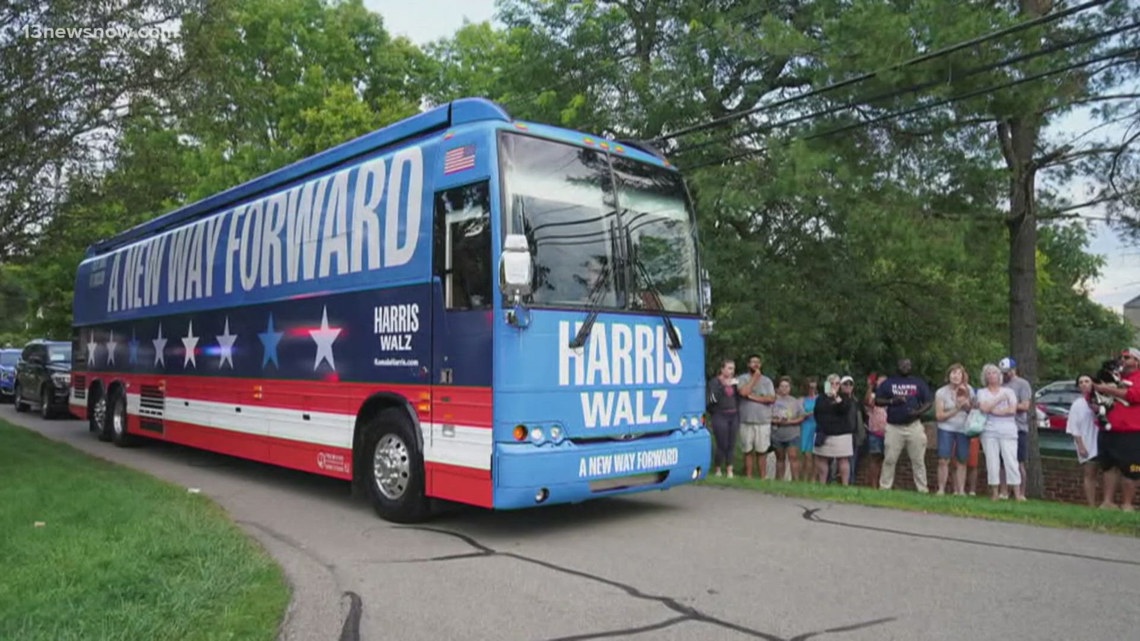 Harris campaign “Reproductive Freedom” bus tour | 13newsnow.com