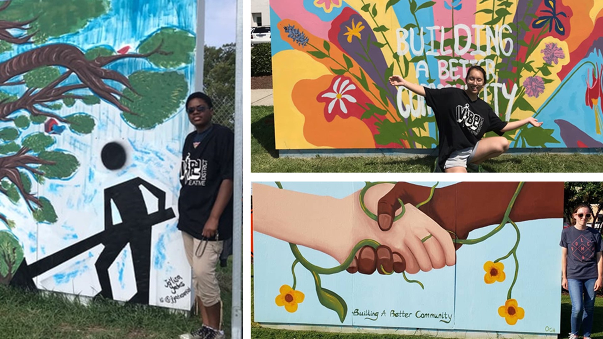 Three college students create ViBe Murals themed 'Building a Better ...