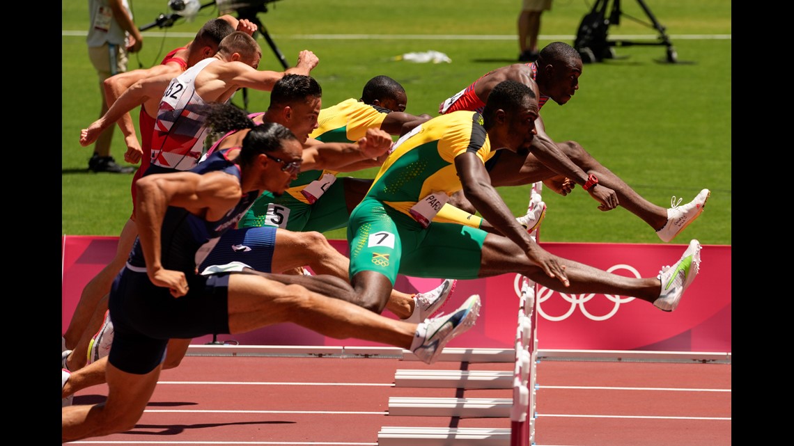 Grant Holloway takes home silver in the Olympic 110-meter hurdles ...