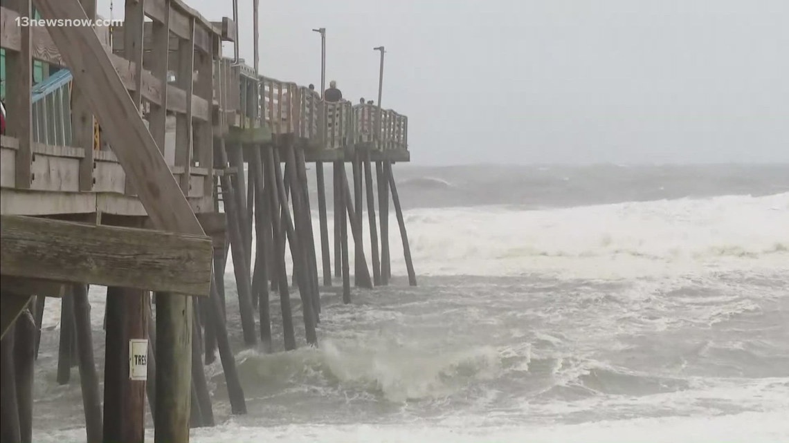 Hurricane Erin: Conditions at Kill Devil Hills on the Outer Banks | 13newsnow.com
