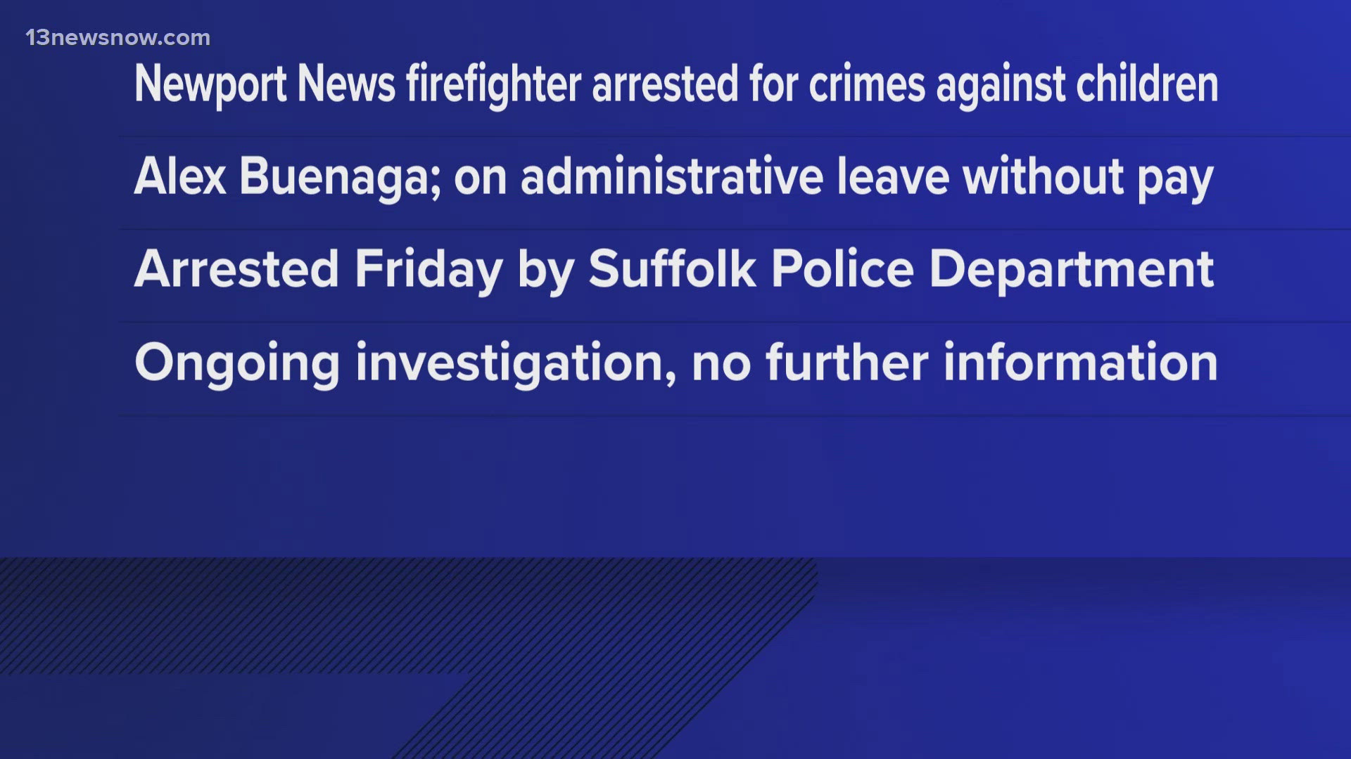 Newport News police investigate a firefighter arrested for crimes ...
