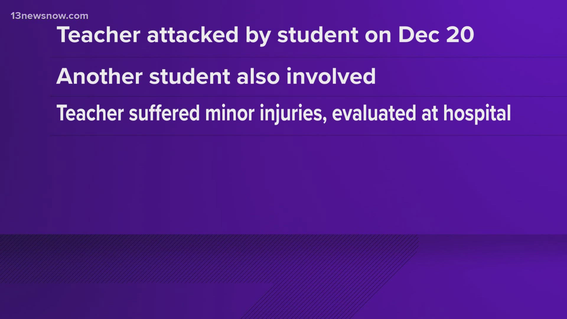 Middle school student attacked and injured teacher, officials say ...