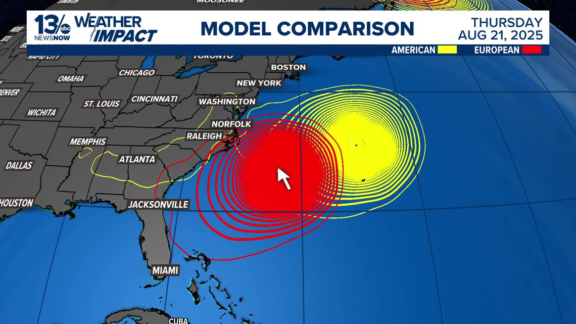 Hurricane Erin Friday afternoon forecast update | 13newsnow.com