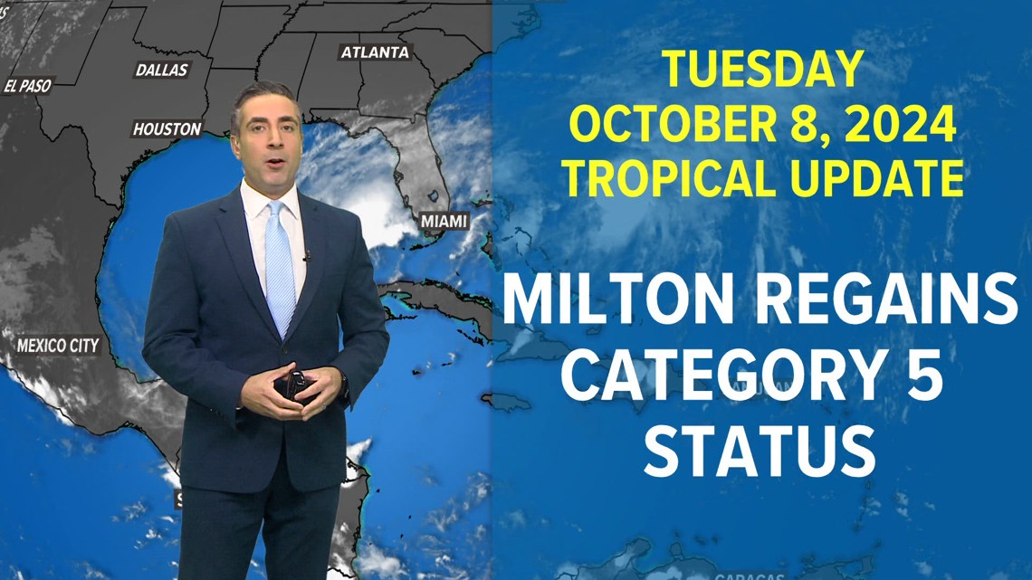 TROPICS UPDATE: Tracking Hurricane Milton's path toward Florida ...