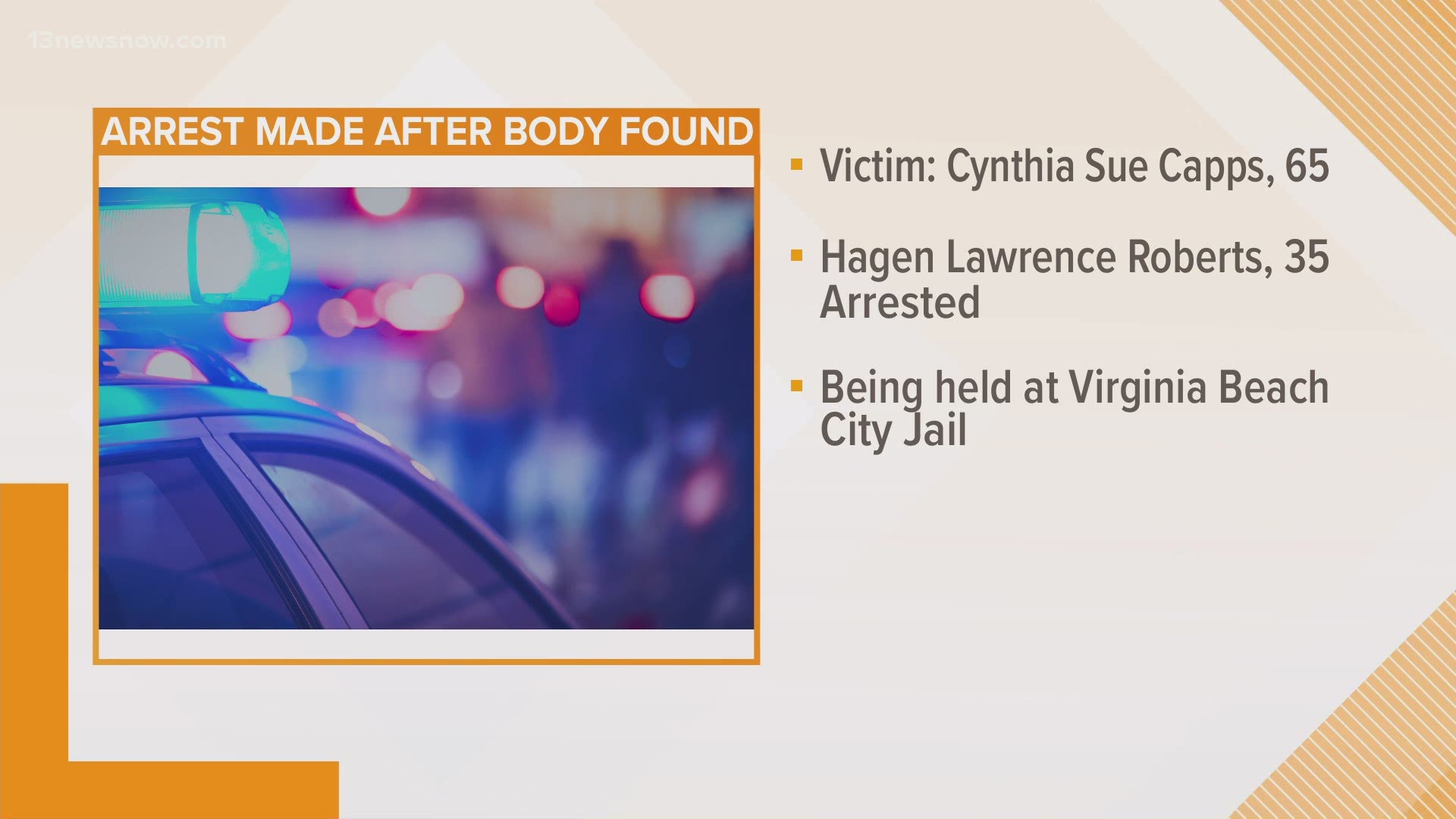 Man charged with murder in death of 63-year-old woman in Virginia Beach ...
