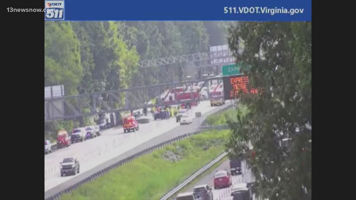 Multiple people hurt in Virginia Beach interstate crash | 13newsnow.com