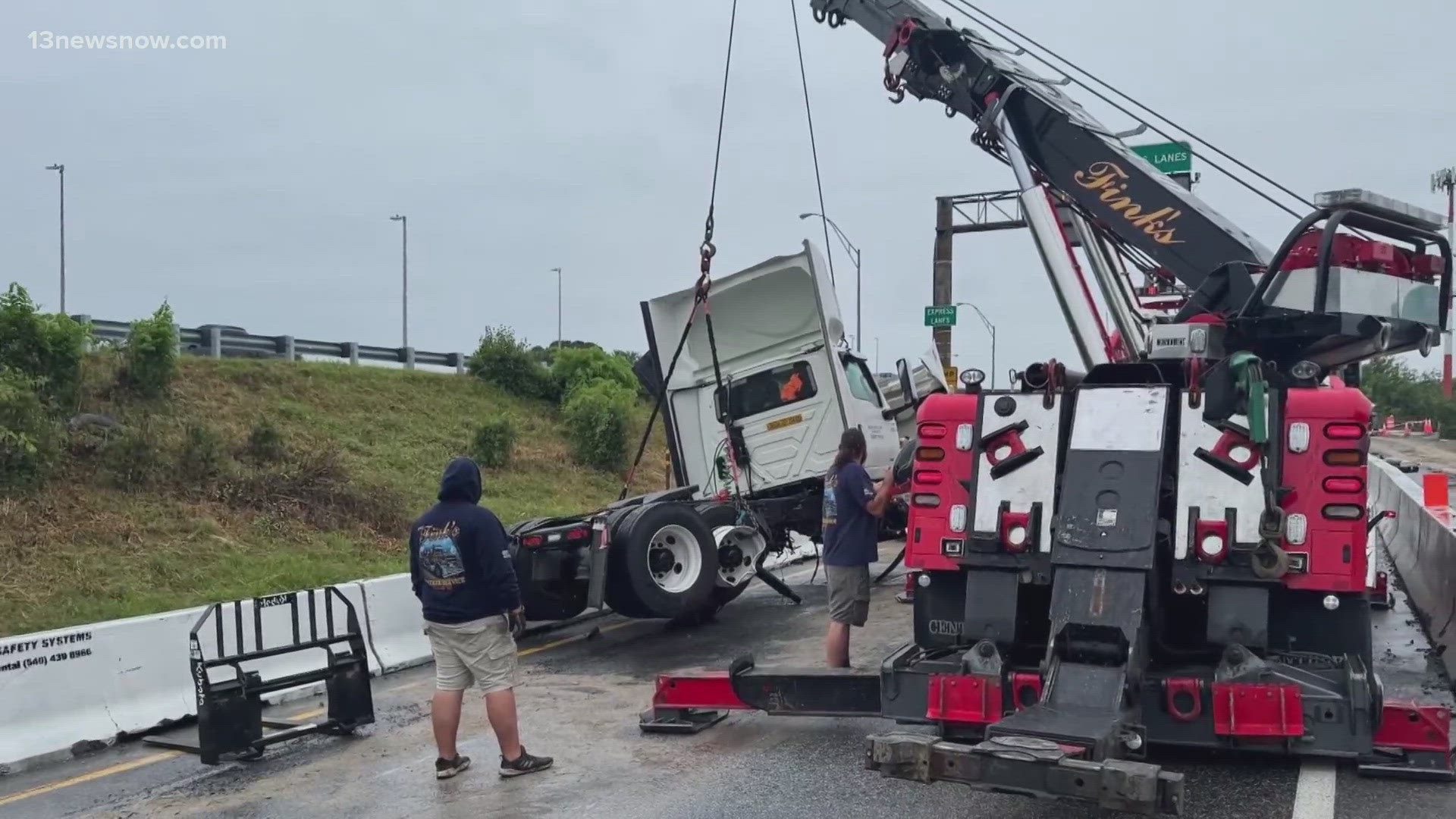 Hampton Roads sees six tractor trailer crashes in two weeks | 13newsnow.com