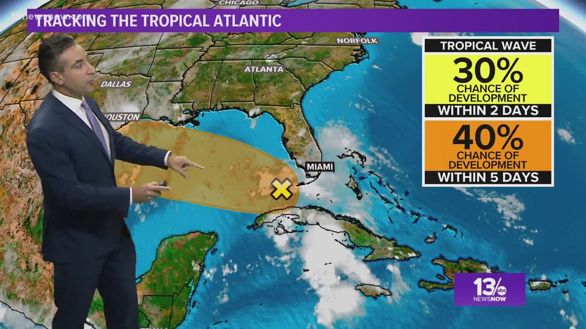 Tropical wave moves into the Gulf; Tropical Depression 7 forms in ...