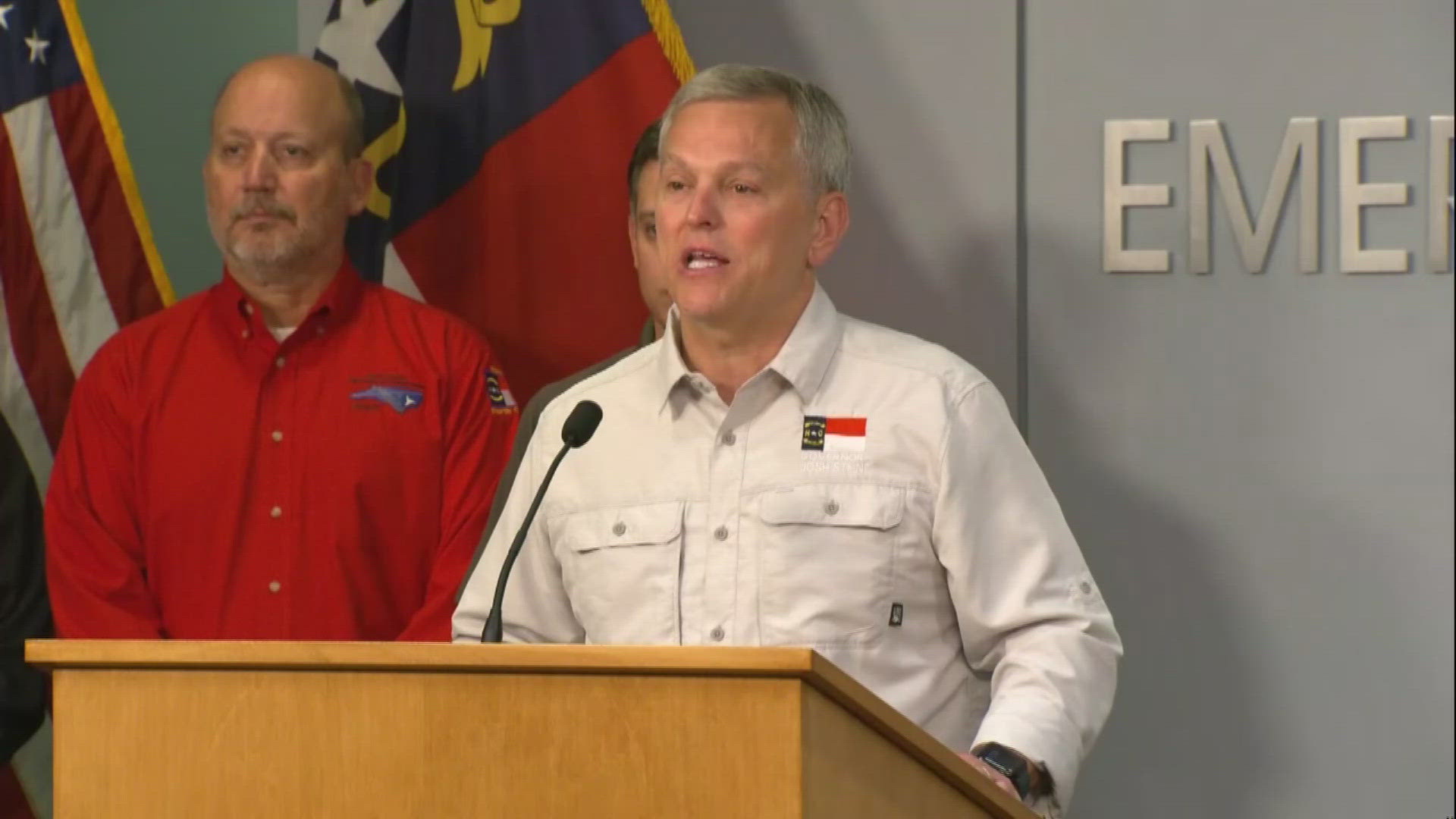 North Carolina Gov. Stein, officials give update on Hurricane Erin ...