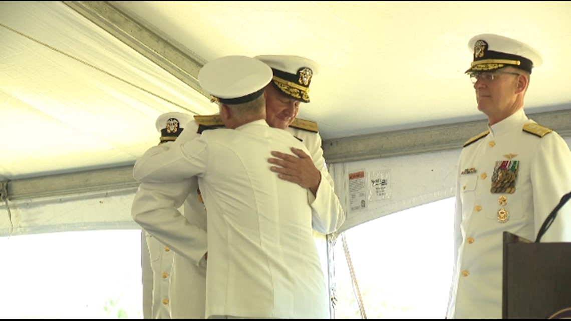 Rear Admiral Charles "Chip" Rock retires | 13newsnow.com