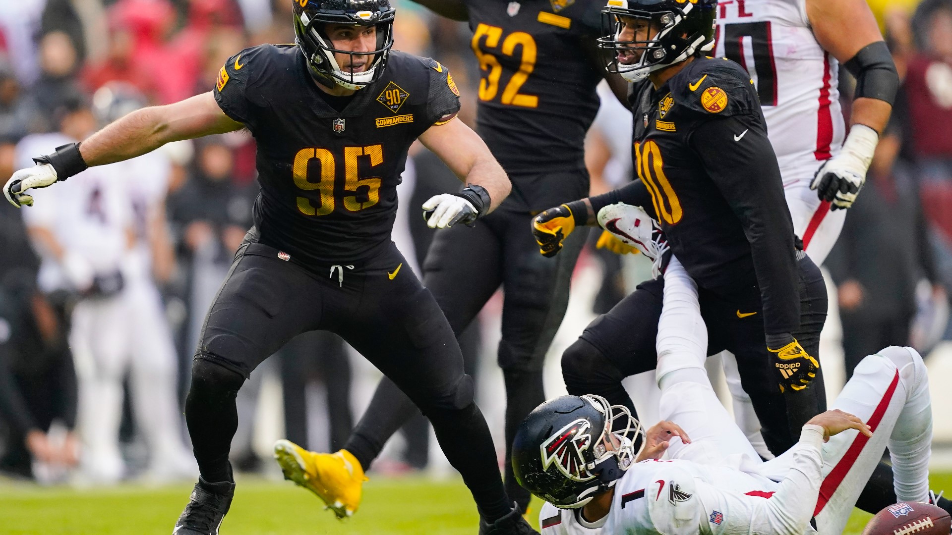 Commanders outrun Falcons, intercept Mariota in 19-13 win | 13newsnow.com