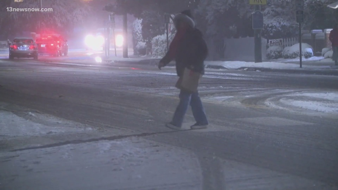 Williamsburg sees inches of snow, exciting students who got a rare snow ...