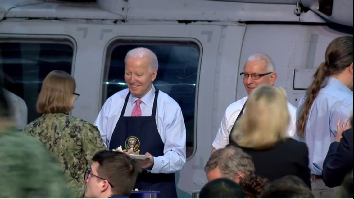 Biden, Jill Biden visit families at Naval Station Norfolk | 13newsnow.com