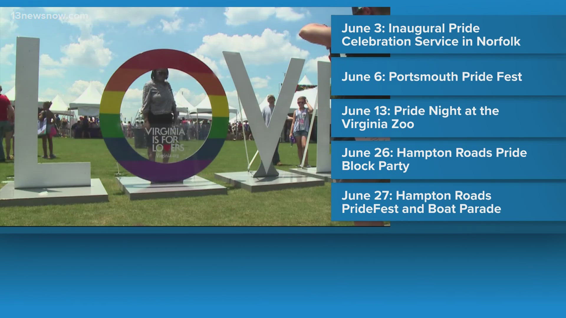 Pride Month 2026: Events happening across Hampton Roads | 13newsnow.com
