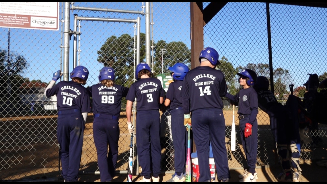 Youth baseball team honors fallen VB firefighter | 13newsnow.com
