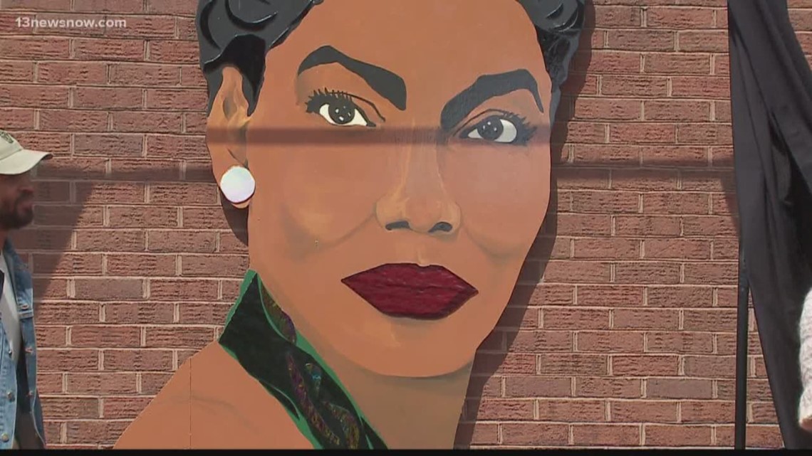 Library unveils mural dedicated to Newport News native Pearl Bailey ...