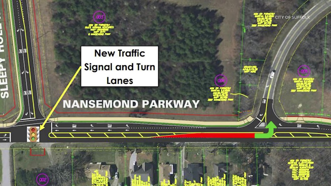 New traffic changes near Nansemond River High School in Suffolk ...