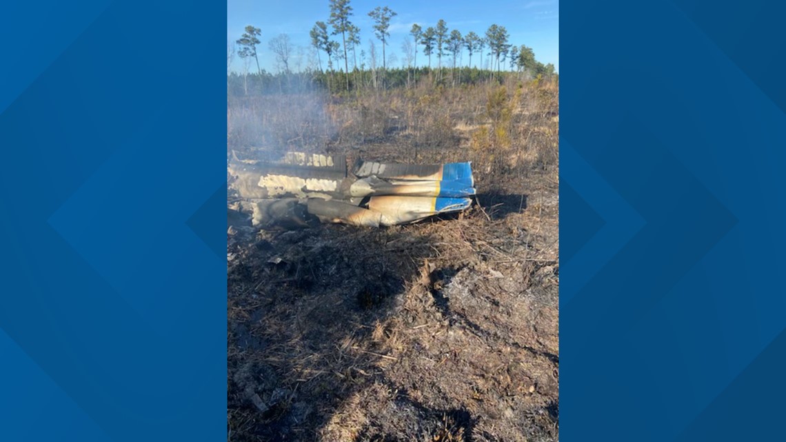 The debris from the plane crash | 13newsnow.com