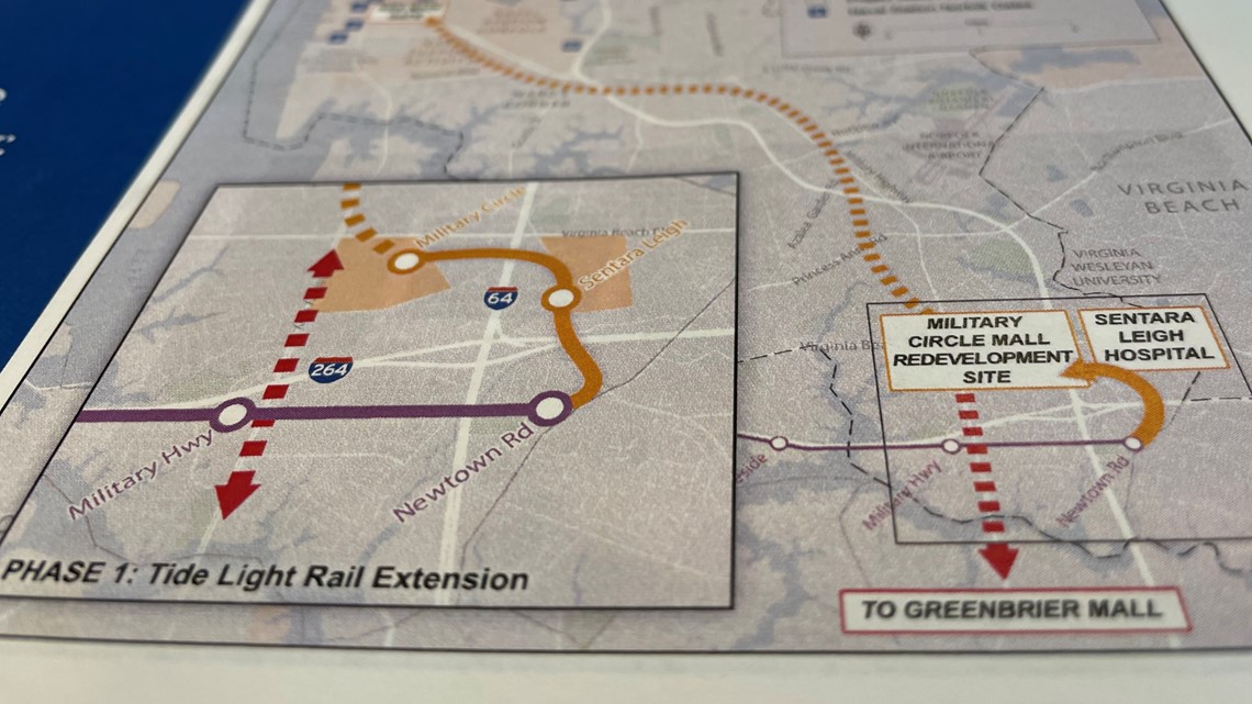 HRT: Expand Norfolk light rail to Military Circle Mall | 13newsnow.com