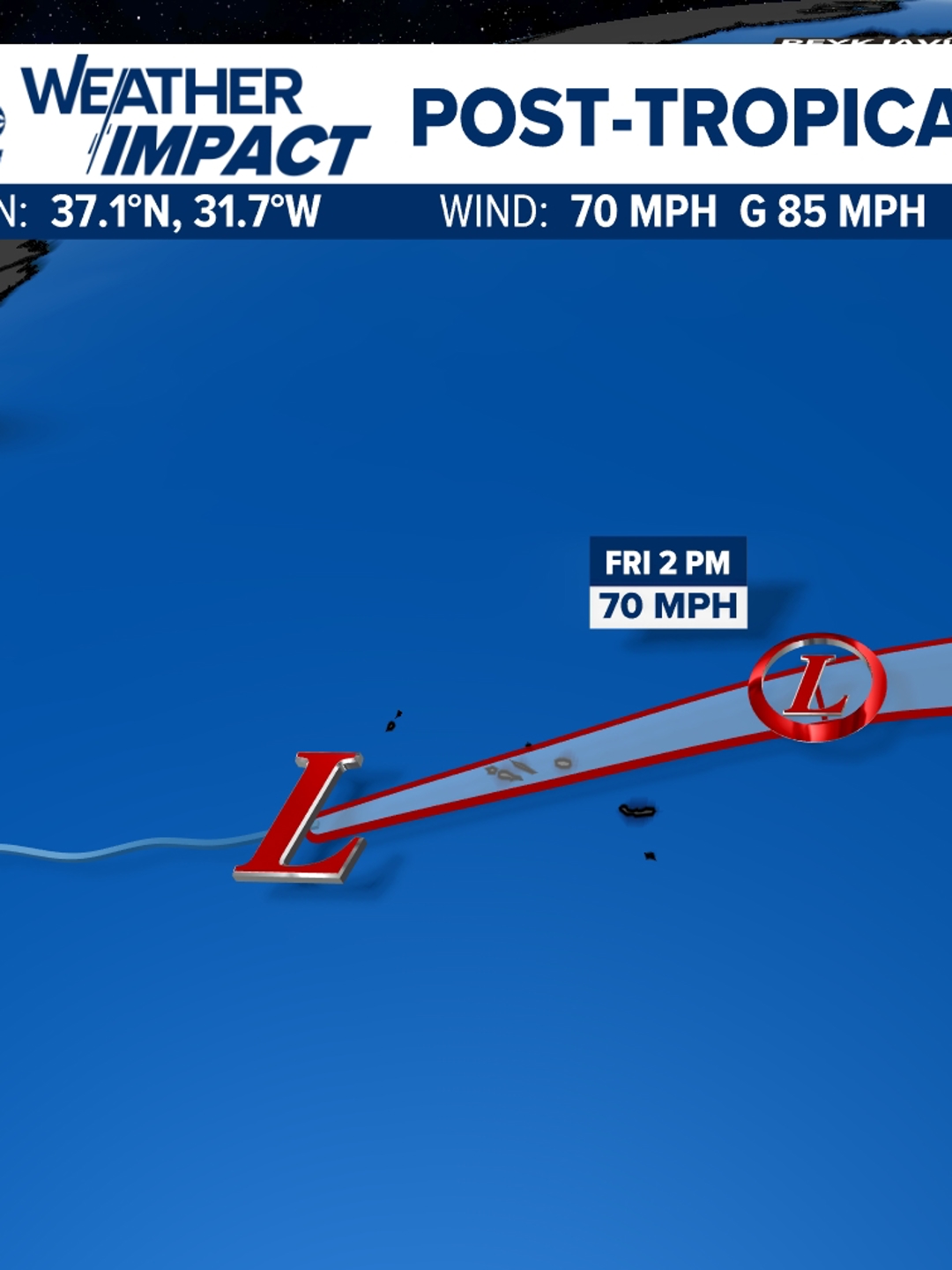 Major Hurricane Gabrielle intensifies near Bermuda | 13newsnow.com