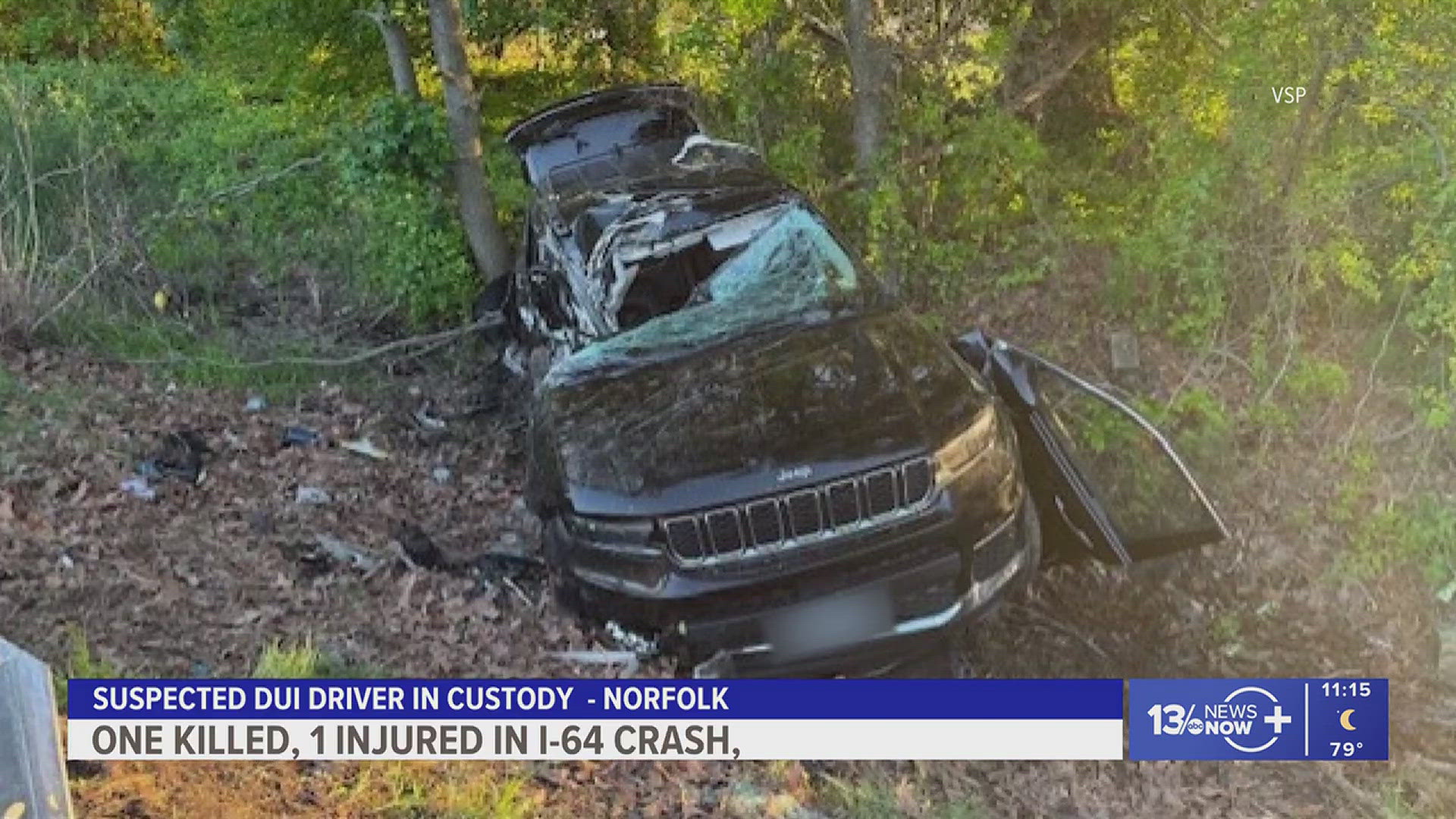 Fatal I-64 crash in Norfolk: One dead, suspected DUI driver in custody | 13newsnow.com