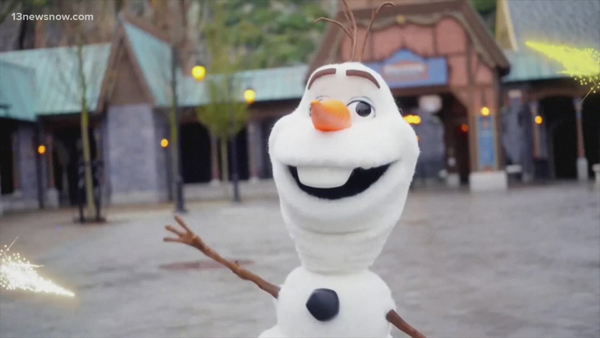 Free-roaming Olaf debuts as Disneyland Paris sets 2026 World of Frozen opening | 13newsnow.com