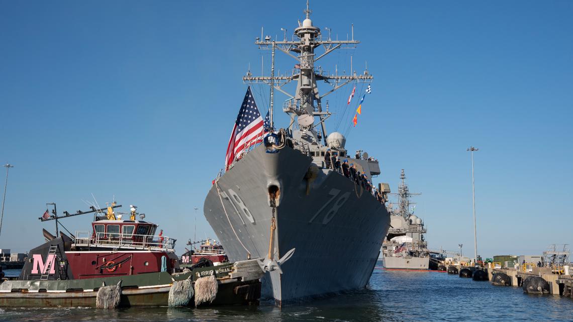 USS Porter returns home to Naval Station Norfolk | 13newsnow.com