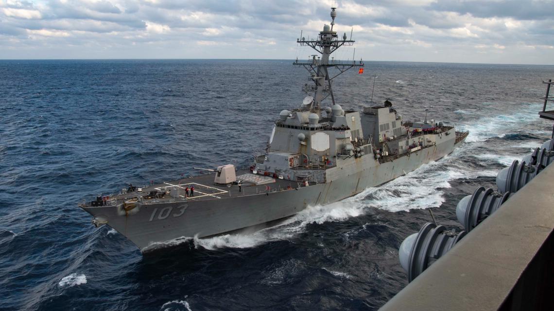 Norfolk-based USS Truxtun protecting ships near Iran in Strait of ...