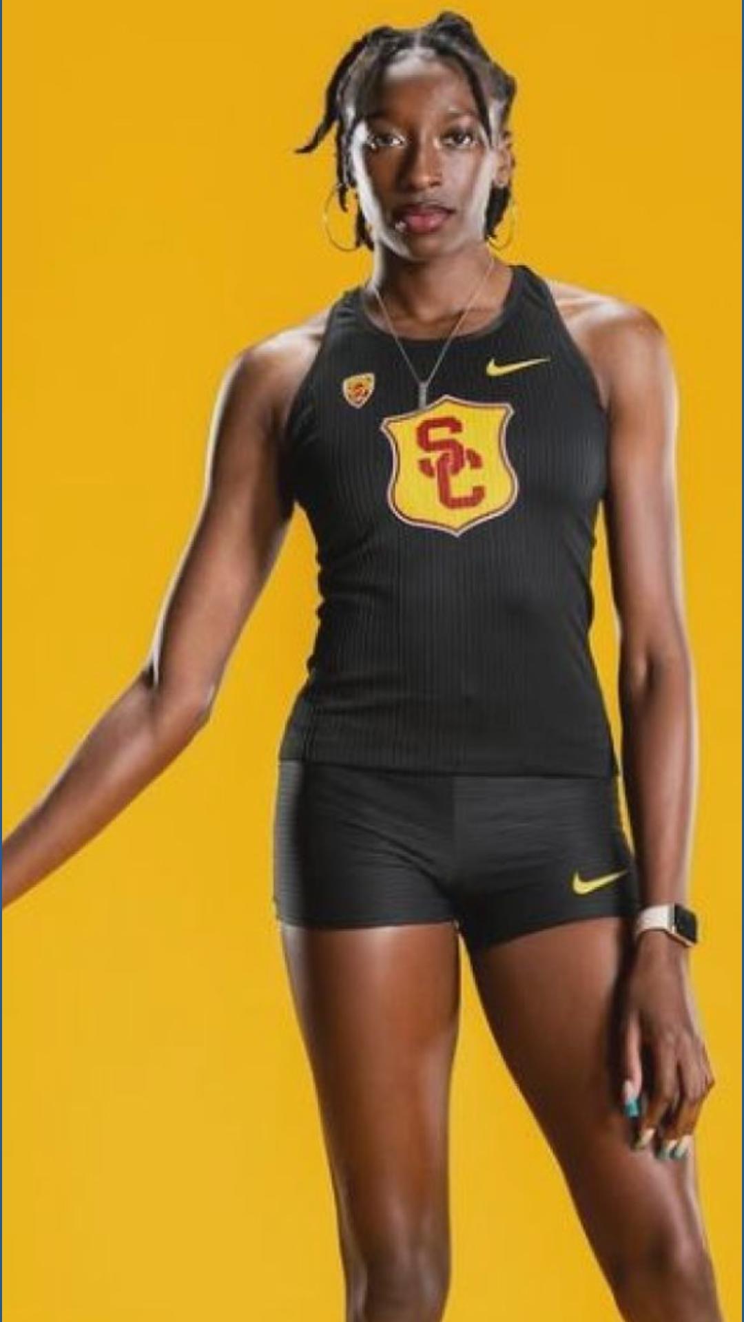 USC sprinter Madison Whyte | 13newsnow.com