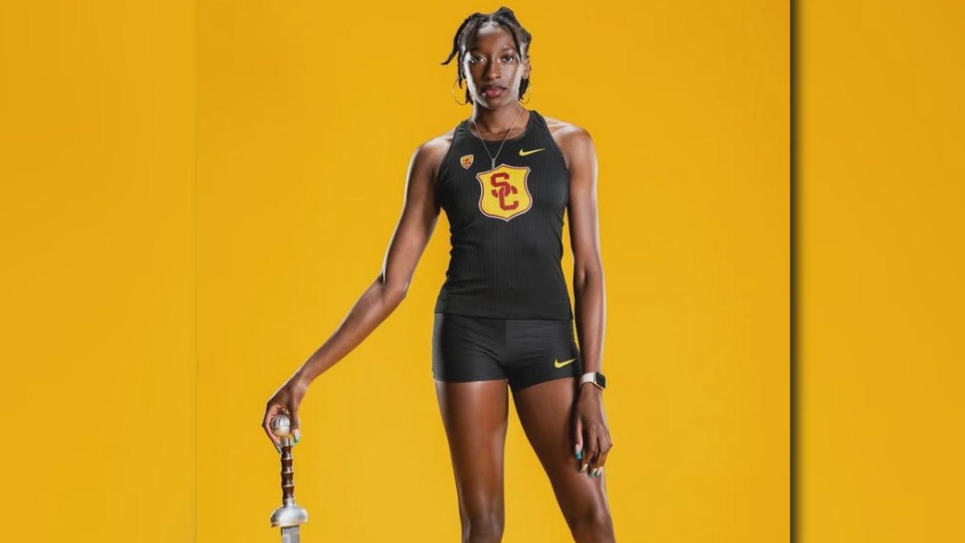 USC sprinter Madison Whyte | 13newsnow.com