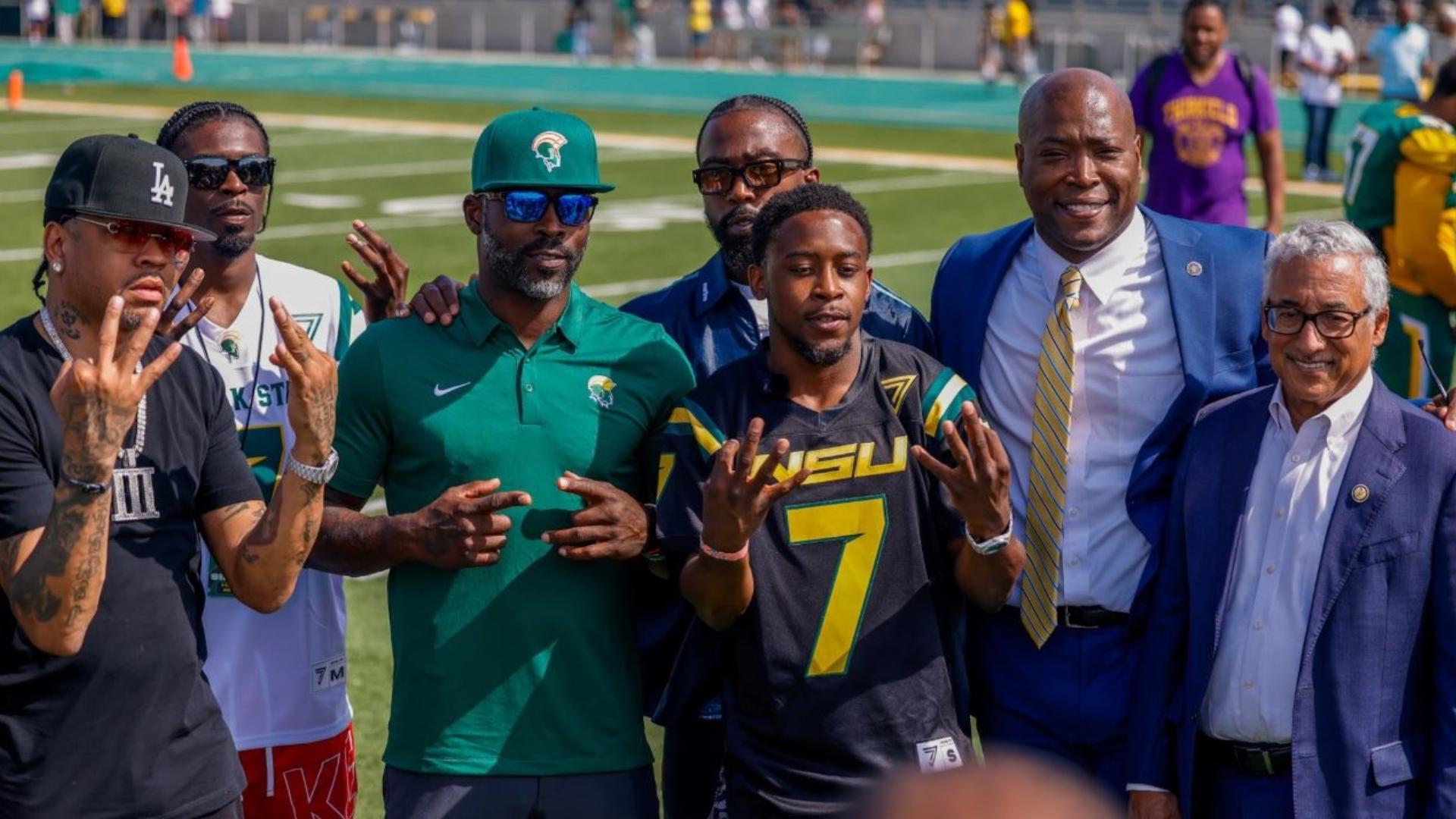 757 greats support NSU head coach Michael Vick's inaugural spring ...