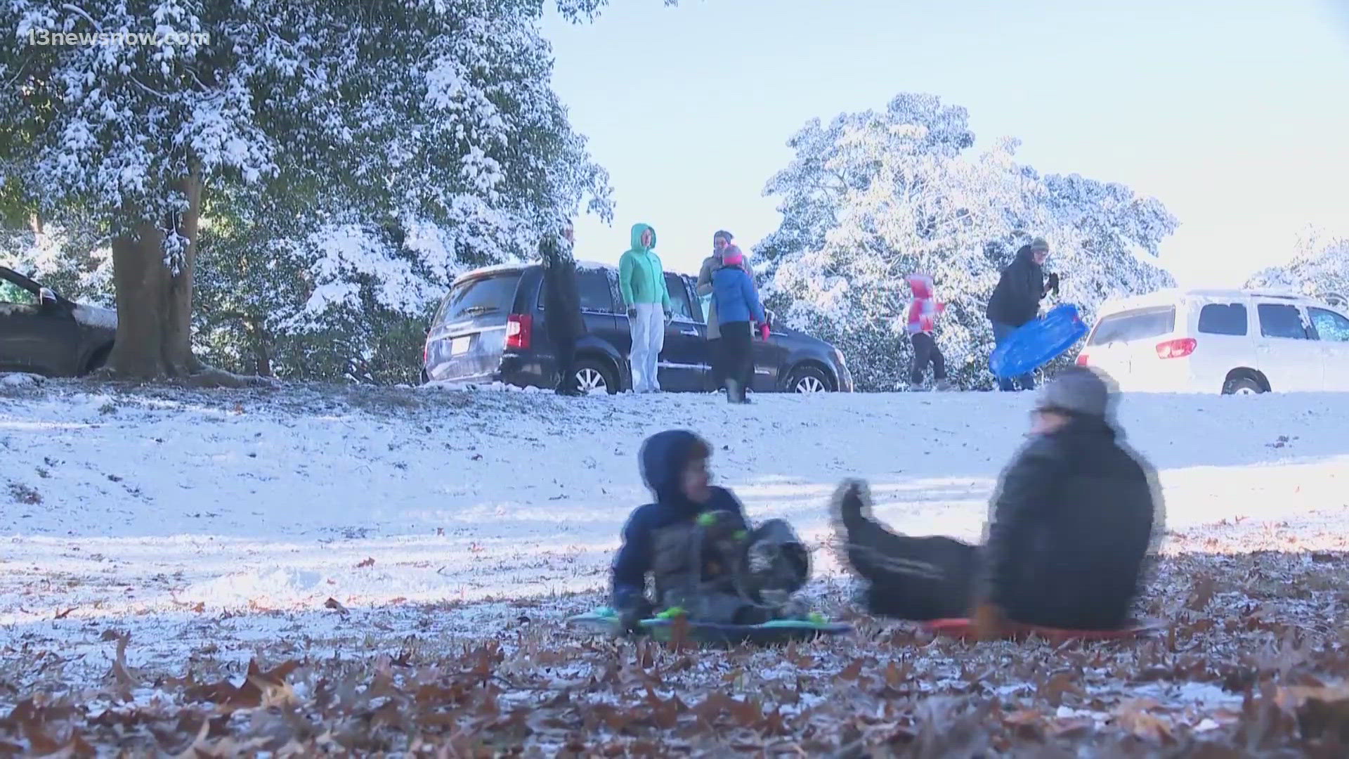 Heavy snow hits Virginia Peninsula as Southside of Hampton Roads sees ...