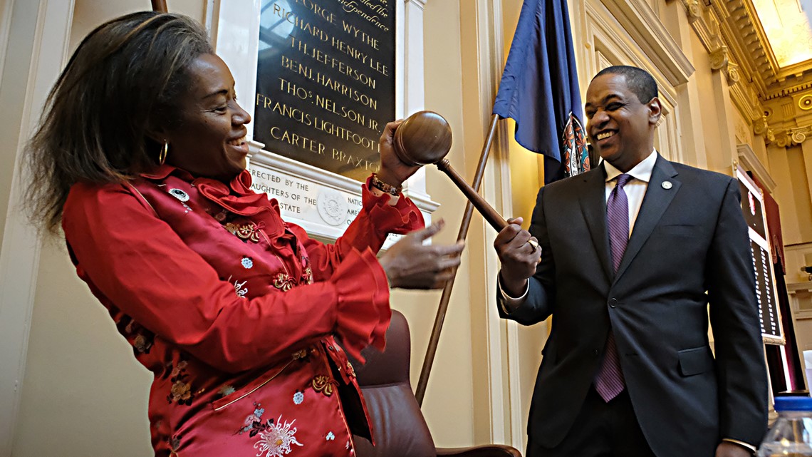 Virginia's 1st female Lt. Governor takes her seat in the Senate ...