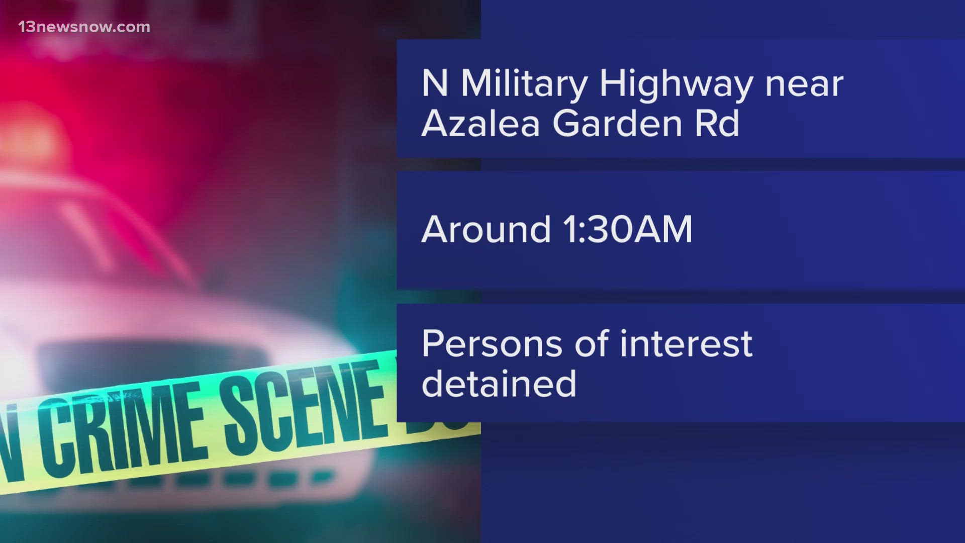 Two shot, person of interest detained in Norfolk | 13newsnow.com