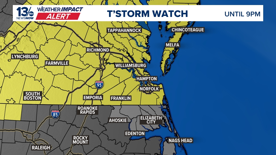 Coastal Virginia Weather Forecast Today | 13newsnow.com