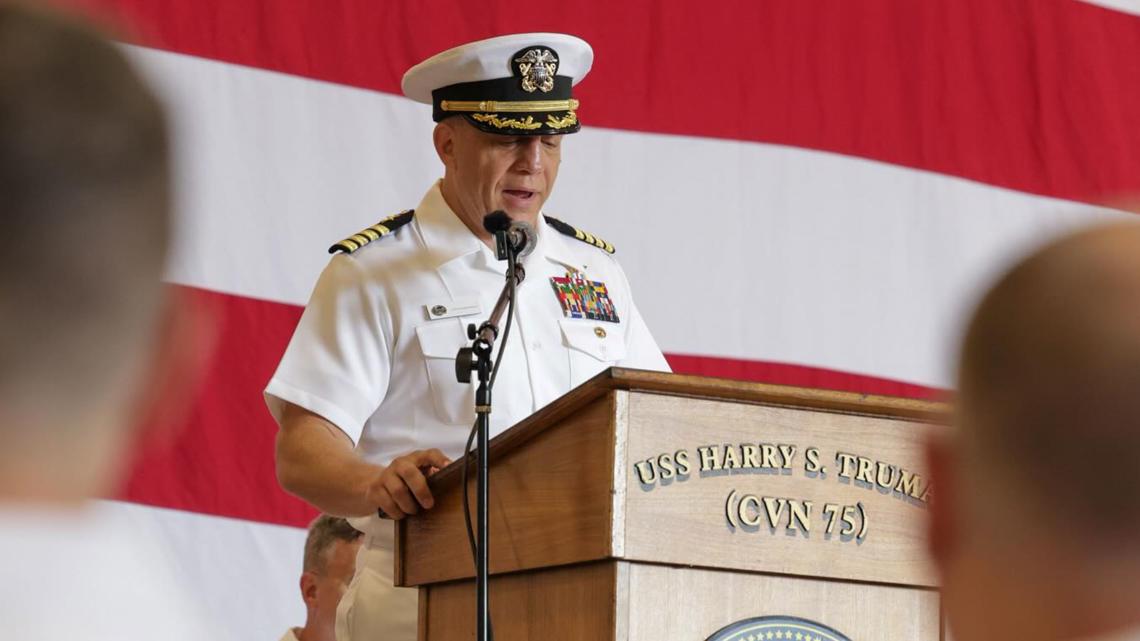 Change of command: Capt. Prochazka to lead USS Truman | 13newsnow.com