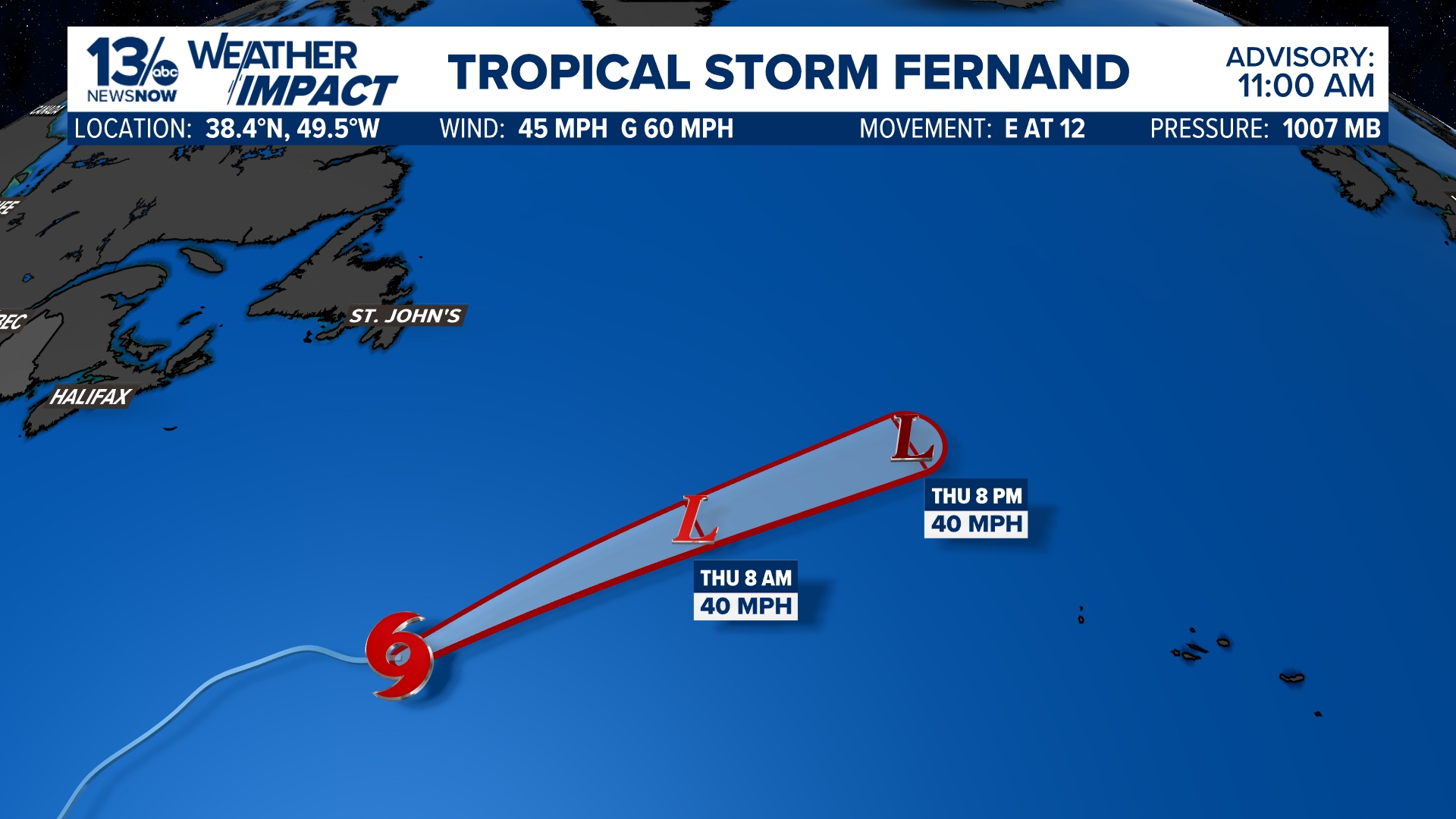 Hurricane Tracker: Tropical Storm Fernand tracks, forecast and updates ...