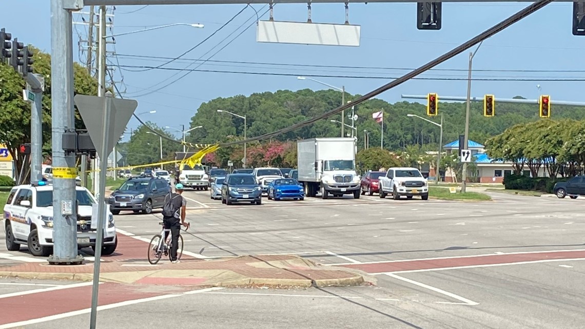 Part of Dam Neck Road near Red Mill area of Virginia Beach closed ...