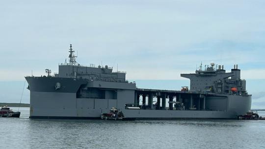 USNS Robert E. Simanek arrives at Naval Station Norfolk | 13newsnow.com