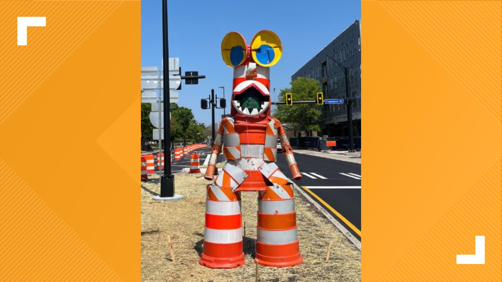 Traffic cone monsters in Norfolk? Here's how they're raising awareness ...