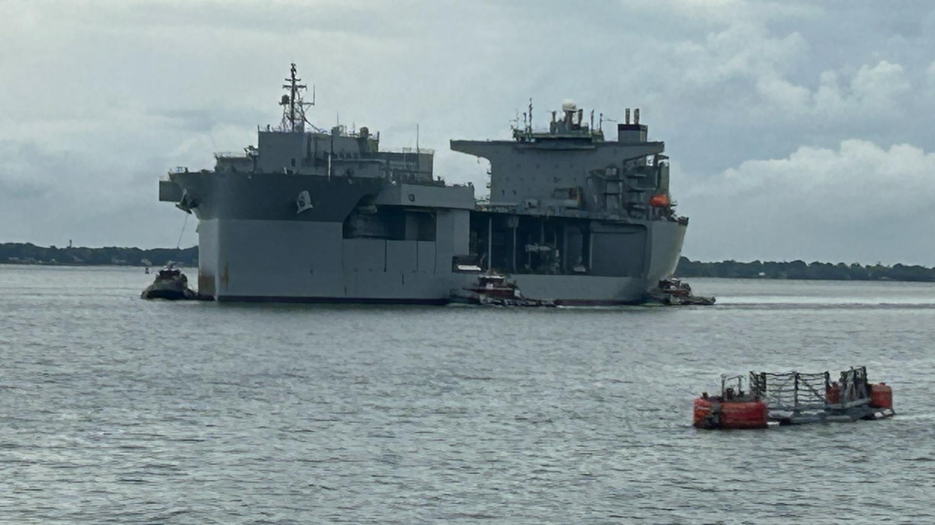 USNS Robert E. Simanek arrives at Naval Station Norfolk | 13newsnow.com