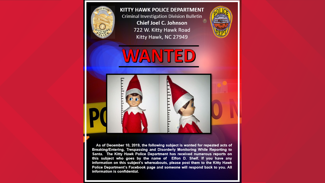 Kitty Hawk police give advice for staying on 'Nice List' with wanted ...