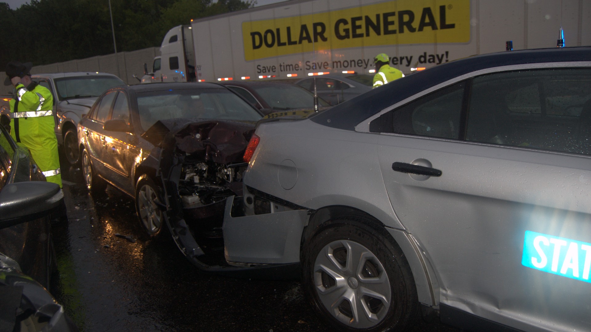 VSP trooper rear-ended in chain reaction crash on I-64 | 13newsnow.com