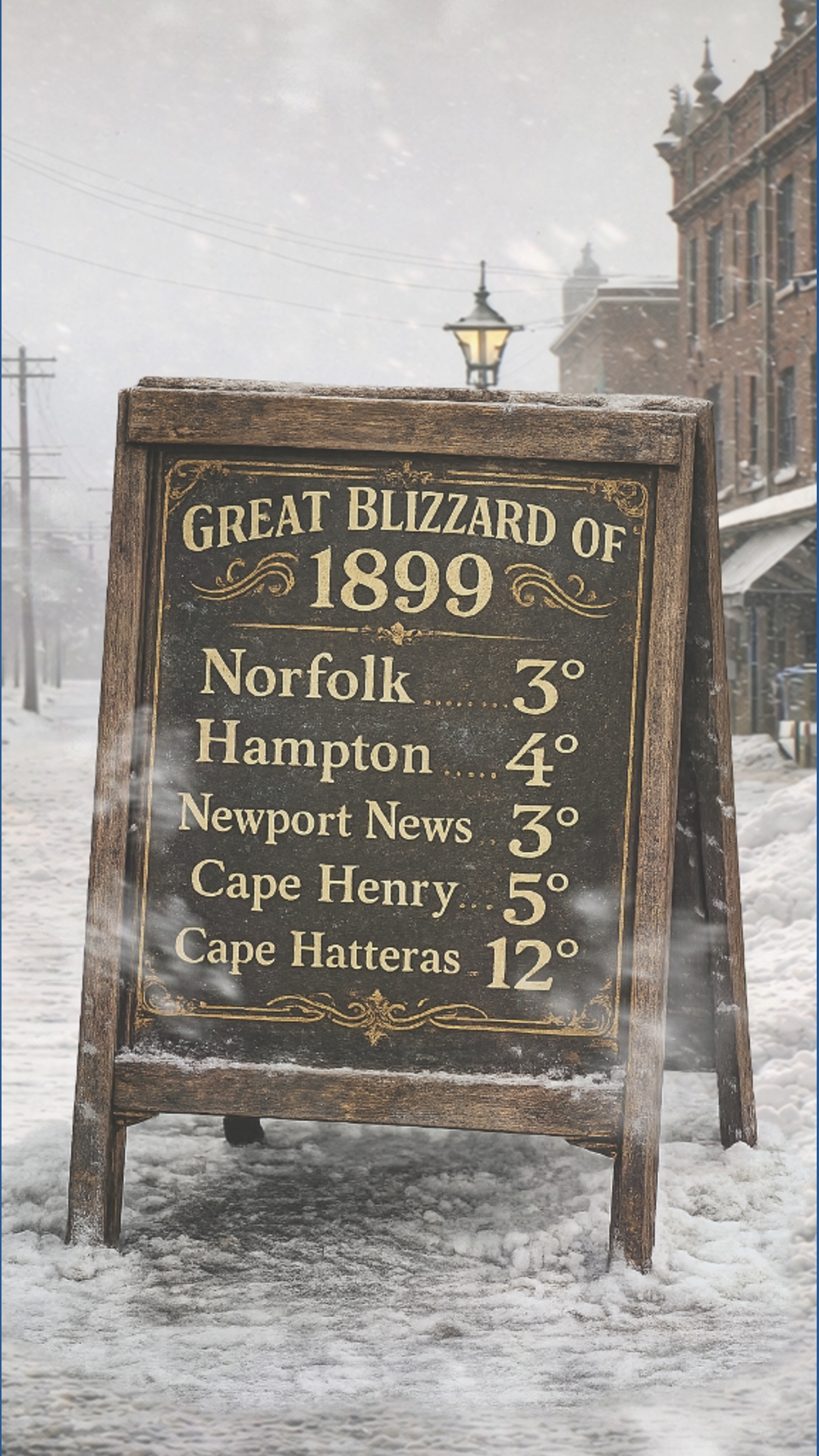 Great Blizzard of 1899: When Coastal Virginia, North Carolina, and much ...
