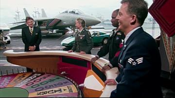 'Wheel of Fortune' recorded on board an aircraft carrier in 1995 ...