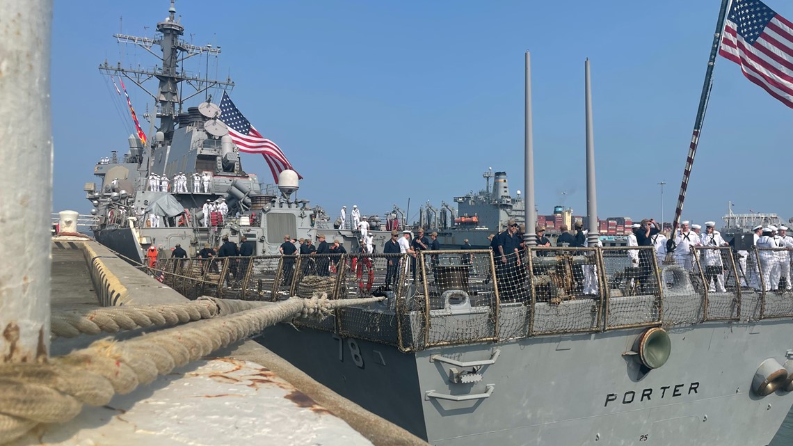 USS Porter home after first deployment from Naval Station Norfolk ...