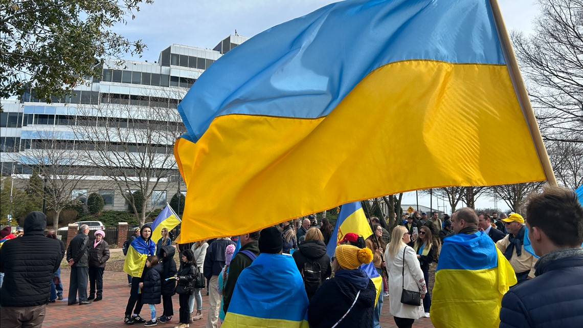 One year later: Ukrainian community rallies in Norfolk for continued ...