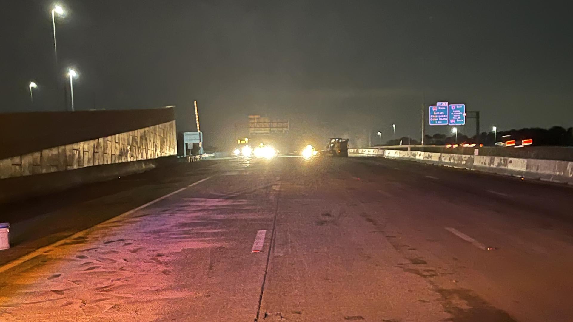 Dump truck driver charged after I-64 crash, traffic shutdown in Hampton | 13newsnow.com